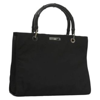 Gucci Pre-owned Nylon handtaschen - - Pre-owned - Damen - Schwarzk - ONE SIZE