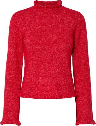 Pieces Pcjasmijn Ls High Neck Knit