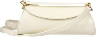 Jil Sander Umh&auml;ngetasche mit geschwungener Klappe - - Bags - Damen - Beige - ONE SIZE
