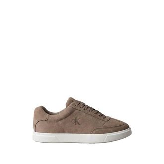 Calvin Klein Baskets &agrave; logo brod&eacute; en cuir
