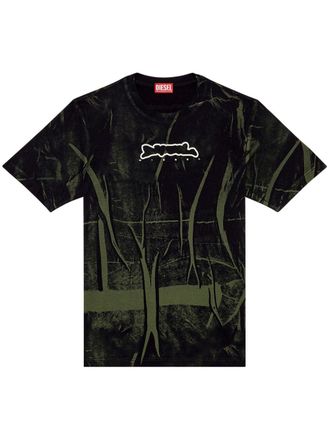 Diesel t-shirt T-Just-N3 en coton - Noir