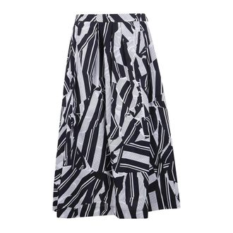 Dries Van Noten Geometrischer Falten-Maxirock - - Skirts - Damen - Schwarzk - XS