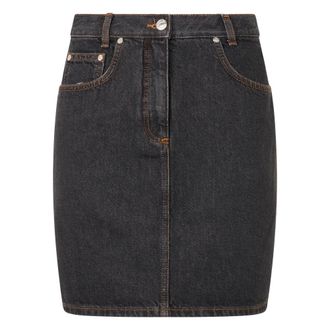 Moschino Schmal geschnittener Jeansrock- vielseitig und l&auml;ssig - - Skirts - Damen - Grau - XL