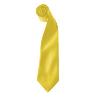 Premier Colours Herren Satin Clip Krawatte (2er Pack) (Sonnenblume)