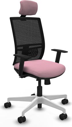 Piqueras y Crespo Yunquera Schreibtischstuhl mit 1D-Armen, h&ouml;henverstellbarer Lendenwirbelst&uuml;tze und h&ouml;henverstellbarem Kopfteil, ausgestattet mit Syncro/Traslack. Schw