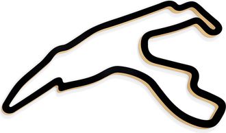 Racetrackart 3D Wanddekoration aus Holz - Rennstrecke Spa Francorchamps, Dekoration für zuhause, 46cm Breite, Sammlerstück, Geschenkidee für Rennsportfans