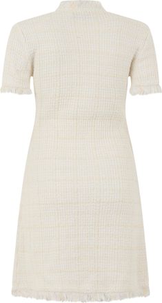 Self Portrait Tweed Dress - Cream