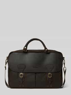 Barbour Laptoptasche aus gewachster Baumwolle