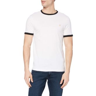 Farah T-Shirt f&uuml;r Herren, bestickt (Wei&szlig;)