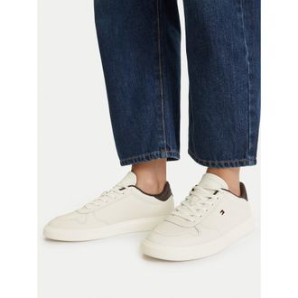 Tommy Hilfiger Sneakers Tommy Hilfiger Icon Court Light FW0FW09601 Wei&szlig;