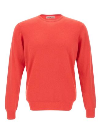 Della Ciana pull côtelé à col rond - Orange