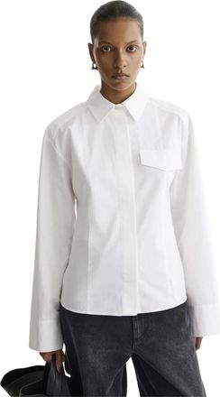 &Aacute;eron Femme, Blouses et Chemises, Blanc, Taille: 38 FR Chia Fitted Shirt