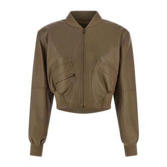 Chlo&eacute; Femme, Vestes, Vert, Taille: 38 FR Blouson court