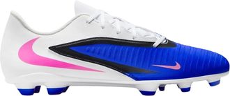 Nike Phantom 6 Low Club Fu&szlig;ballschuhe mit festem Boden f&uuml;r Herren (Blau/Wei&szlig;/Pink)