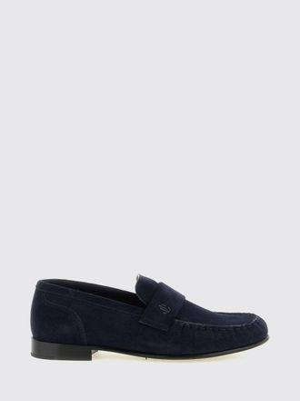 Jimmy Choo London Ellis Penny-Loafer aus Wildleder mit Monogramm-Detail