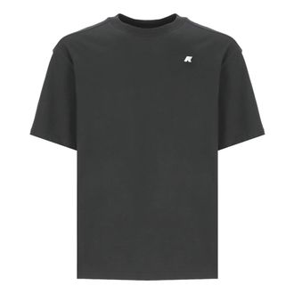 K-Way Schwarzes Baumwoll-T-Shirt mit Rundhalsausschnitt - - Tops - Herren - Schwarzk - M