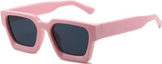 Generic Lunettes De Soleil &Agrave; Monture Carr&eacute;e &Agrave; La For Hommes Et Femmes, Lunettes De Soleil De Sport De Conduite UV400(Pink)