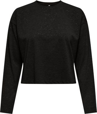 Only Onlmelle L/S Glitter Top JRS