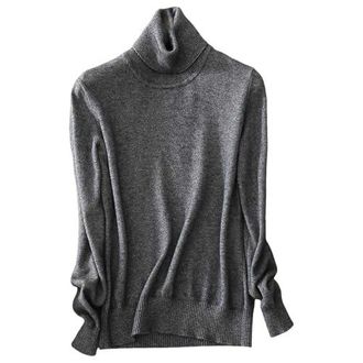 Generic Sweater Femme D&eacute;contract&eacute; Pulls Over Tricot&eacute; Oversize Sweaters Hauts Moelleuse Sweatshirts Manche Longue Sweats Automne Hiver pour Sortir au Quotidien