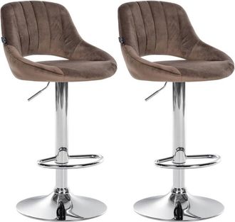Clp 2er Set Barhocker Milet Samt c