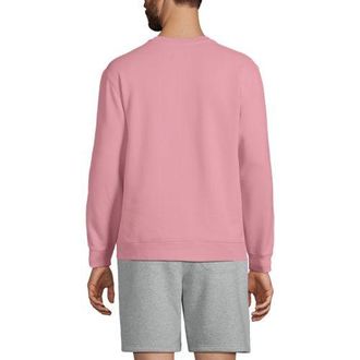Lands End Rundhals-Sweatshirt SERIOUS SWEATS, Herren, Gr&ouml;&szlig;e:56-58 regular, Rot, Baumwoll-Mischung/Polyester-Mischung, by Lands End