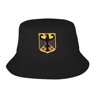 Generic Chapeau De Godet Armoiries De lAllemagne Hommes Chapeau De Seau Respirant &Eacute;t&eacute; Bonnet Soleil, pour Le Camping, La Randonn&eacute;e, Sports, 56-58cm
