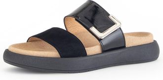 Gabor Damen Pantoletten, Frauen Slipper,Best Fitting,Backless Slipper,Gartenschuhe,Sommerschuhe,sommerclogs,Sandalen,Mules,schwarz,41 EU / 7.5 UK