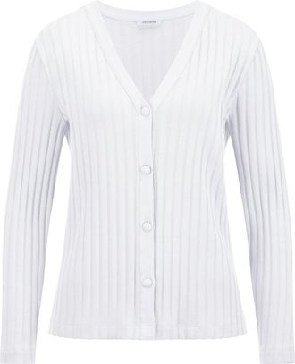 Efixelle Shirtjacke V-Ausschnitt Efixelle weiss