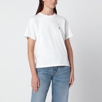 Max Mara Wei&szlig;es T-Shirt aus reinem Baumwolljersey