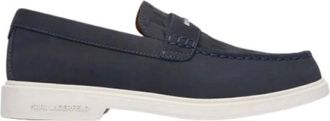 Karl Lagerfeld Homme, Chaussures, Bleu, Taille: 43 EU Kl21413 Mocassins