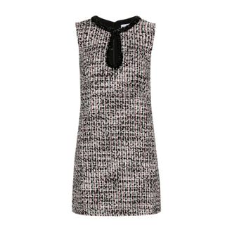 Self Portrait Femme, Robes, Multicolore, Taille: 40 FR Robe Bouclée avec Ornements