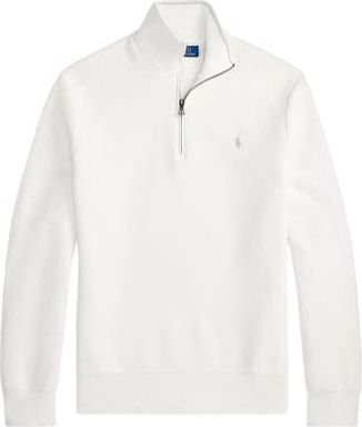 Polo Ralph Lauren Pull &agrave; col zipp&eacute; en maille textur&eacute;e de coton