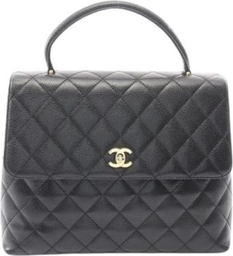 Chanel Sac &agrave; main vintage doccasion - Femme - Pre-owned - Noir - Taille: ONE Size
