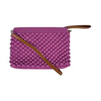 Gianni Chiarini Baguette mit Bommeln - - Bags - Damen - Rosa - ONE SIZE