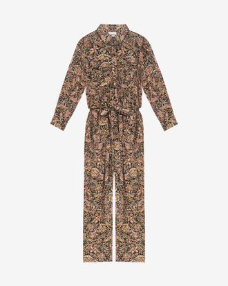 Isabel Marant Combinaison Ziya - Femme - Noir-ocre - Taille34 - Marant &Eacute;toile