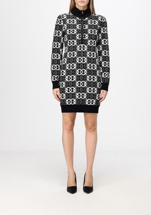 Pinko Mini-robe Reims en maille jacquard &agrave; logo et col montant