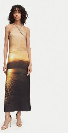 French Connection Coctailkleid Summer Ennis 719K9 Beige Slim Fit