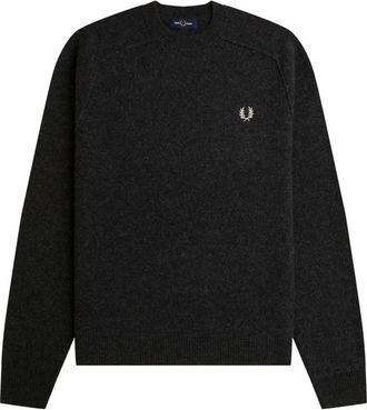 Fred Perry Pull &agrave; col rond - Homme - Pulls - Gris - Taille: L