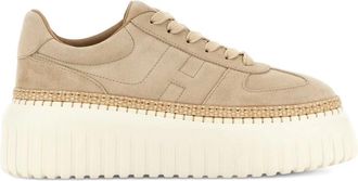 Hogan Femme, Chaussures, Beige, Taille: 40 EU H-Stripes Baskets