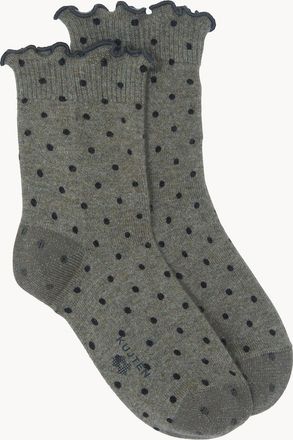 Kujten Chaussettes cachemire &agrave; pois - Chaussettes Dot Socks
