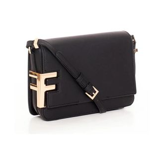 Fracomina Schwarze Umh&auml;ngetasche mit verstellbarem Riemen - - Bags - Damen - Schwarzk - ONE SIZE