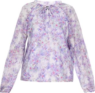 Dreimaster Dreimaster Bluse Frauen violett rosa mehrfarbig