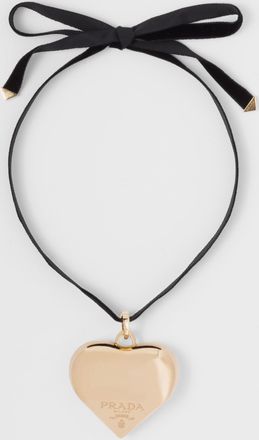 Prada Eternal Gold Choker mit großem Anhänger aus Gelbgold