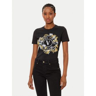 Versace Jeans Couture T-Shirt 78HAHC01 Schwarz Regular Fit