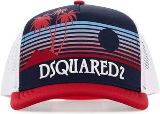 Dsquared2 Homme, Accessoires, Multicolore, Taille: ONE Size Casquette de baseball avec logo