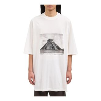 Rick Owens Jumbo SS T-Shirt - - Tops - Herren - Wei&szlig; - S