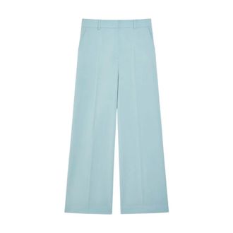 Max Mara Femme, Pantalons, Bleu, Taille: 38 FR Pantalon Palazzo