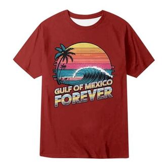 Generic T-shirt pour homme Gu Lf du Mexique pour toujours hommes, rouge, XXL