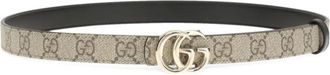Gucci GG Supreme buckle belt - Nude