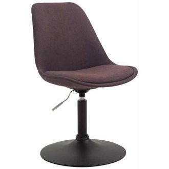 Clp Chaise de salle &agrave; manger Maverick tissu avec pied trompette Marron Noir